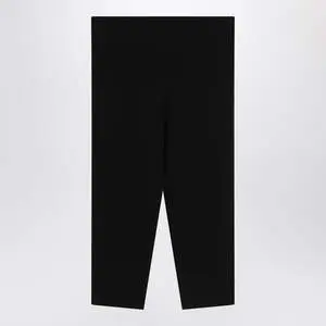 TOTEME Viscose Blend Cropped Leggings - Black