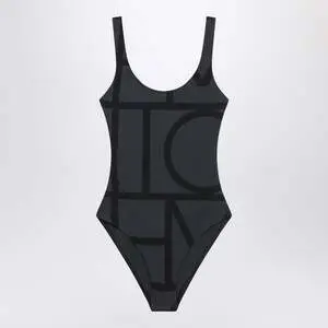 TOTEME Swimsuit With Monogram - Black