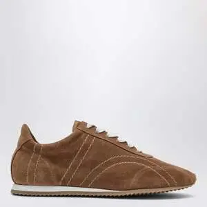 TOTEME Suede Lace-up Sneakers - Brown