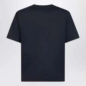 Fendi Dark Cotton T-shirt With Patch
