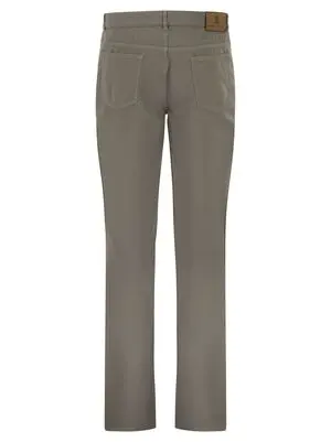 Brunello Cucinelli Garment-dyed Five-pocket Cotton Trousers