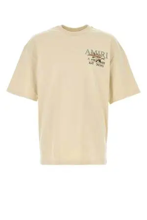 Amiri Sand Cotton Oversize T-shirt - Brown