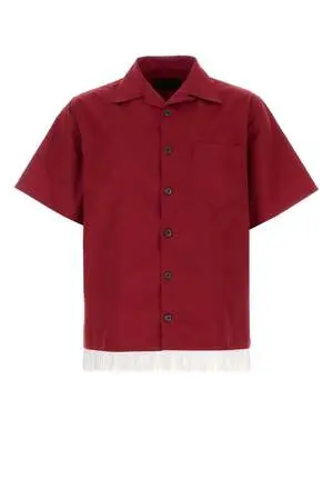 Prada Tiziano Poplin Shirt - Red