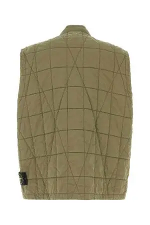 Stone Island Sleeveless Cotton Blend Jacket