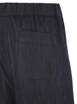 Max Mara Wide-leg Cotton Denim Trousers - Multicolor