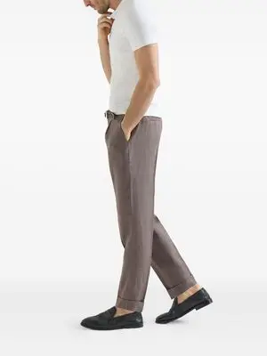 Brunello Cucinelli Linen Trousers - Multicolor