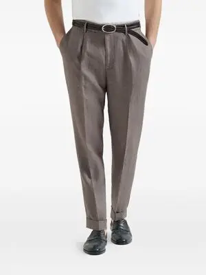 Brunello Cucinelli Linen Trousers - Multicolor