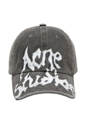 Acne Studios Logo Cotton Baseball Cap