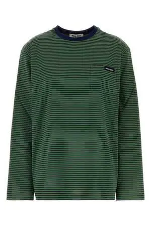 Miu Miu Embroidered Cotton Oversize T-shirt - Multicolor