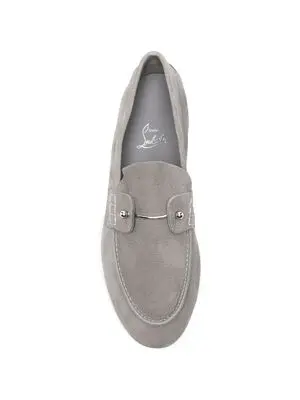 CHRISTIAN LOUBOUTIN Chambeliboat Suede Leather Loafers - Multicolor