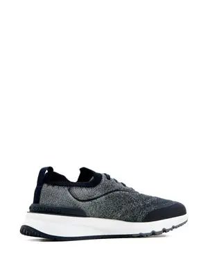Brunello Cucinelli Knitted Cotton Sneakers