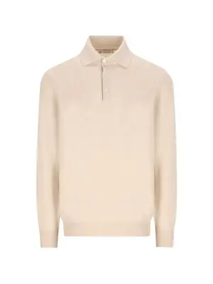 Brunello Cucinelli Brunello Cucinelli Men Cashmere Polo Shirt Multicolor