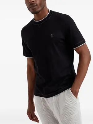 Brunello Cucinelli Logo Cotton T-shirt