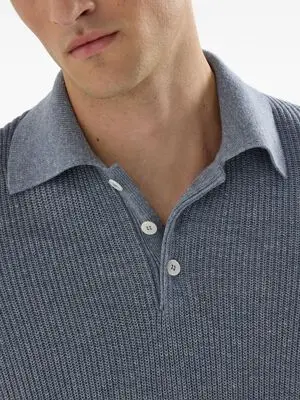 Brunello Cucinelli Linen Polo Shirt - Multicolor