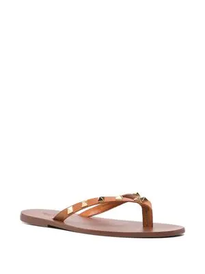 Valentino Garavani Rockstud Leather Thong Sandals