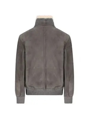 Brunello Cucinelli Shearling Leather Jacket - Multicolor