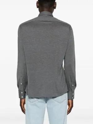 Brunello Cucinelli Silk And Cotton Blend Shirt - Multicolor