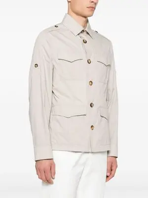 Brunello Cucinelli Cotton And Nylon Water-resistant Jacket - Multicolor