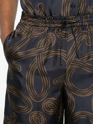 Loewe Printed Silk Shorts