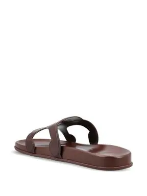 Celine Triomphe Leather Slides