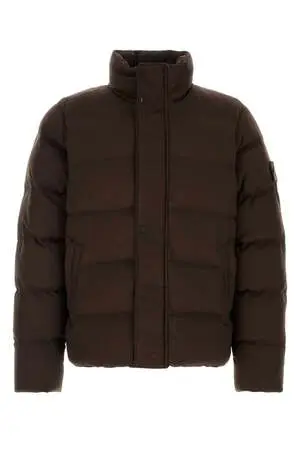 Stone Island Wool Down Jacket - Brown