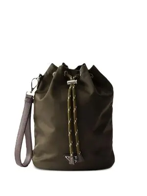 Prada Speedrock Re-nylon And Leather Pouch - Multicolor