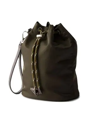 Prada Speedrock Re-nylon And Leather Pouch - Multicolor