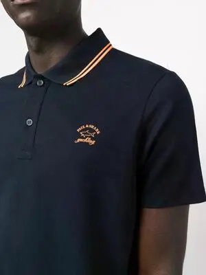 Paul & Shark Logo-print Short-sleeve Polo Shirt