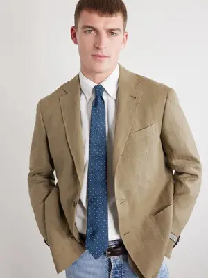 Canali 8cm Polka-dot Silk-twill Neck Tie