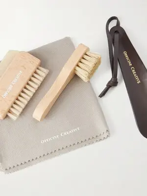Officine Creative Leather Shoe Care Case