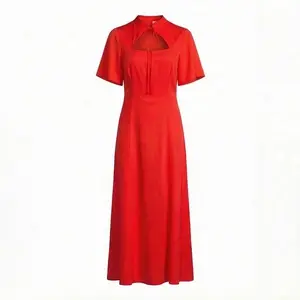 LILY AND LIONEL Primrose Midi Dress - Red