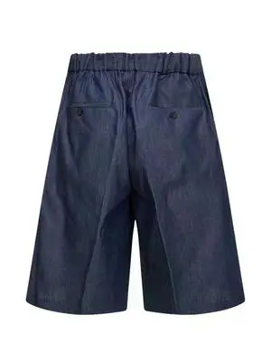 HEVO Pleated Cotton Shorts