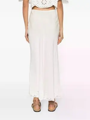 Rixo Crystal Lace Midi Skirt - Neutrals