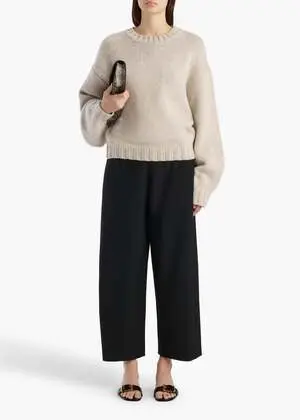Khaite Roma Wool Pant - Black