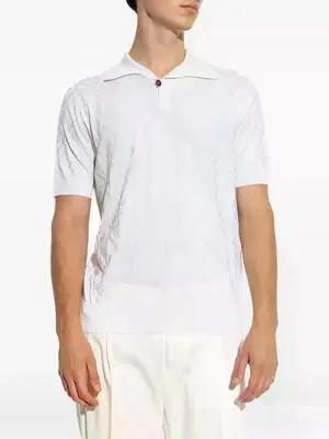Dolce & Gabbana Dg Logo Diamond-jacquard Polo Shirt
