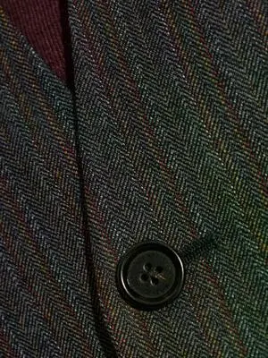 JIL SANDER Pinstriped Collarless Fitted Blazer