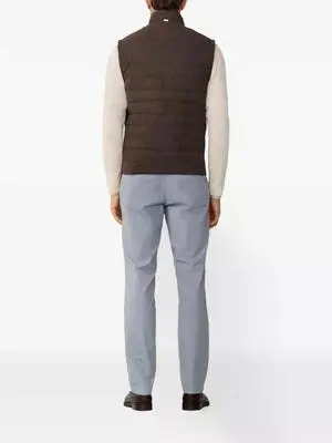 HACKETT LONDON Herringbone-pattern Gilet