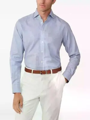 HACKETT LONDON Check-pattern Kent-collar Shirt