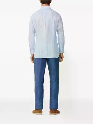 HACKETT LONDON Butcher-stripe Tailored-fit Shirt