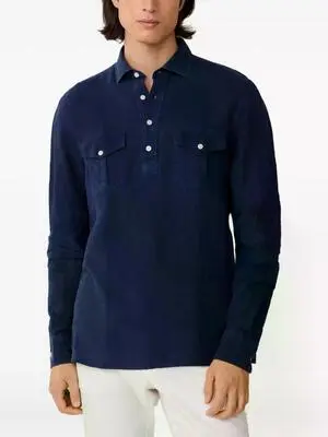 HACKETT LONDON Heritage Buttoned Shirt - Blue