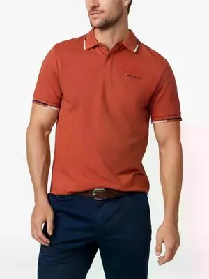 HACKETT LONDON Tipped Jacquard Polo Shirt
