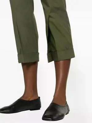 Yohji Yamamoto Cropped Cotton Chino Trousers