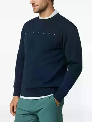 HACKETT LONDON Logo-print Crew-neck Sweater