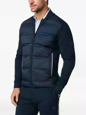 HACKETT LONDON Quilted Hybrid Bomber Jacket