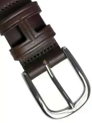 HACKETT LONDON Plaited Webbing And Leather Belt