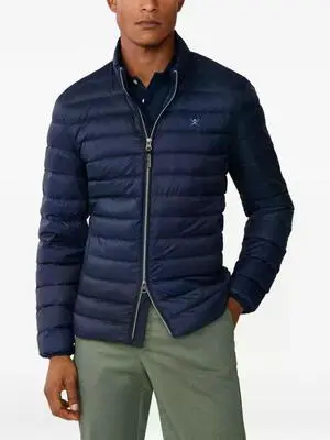 HACKETT LONDON Quilted-down Jacket - Blue