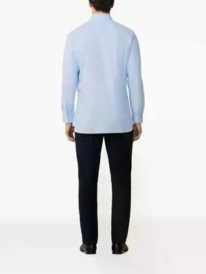 HACKETT LONDON Poplin Striped-trim Shirt