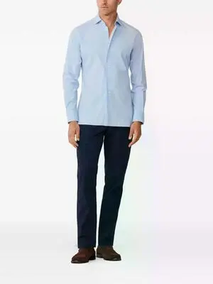 HACKETT LONDON Cutaway-collar Poplin Shirt