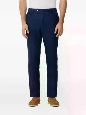HACKETT LONDON Kensington Linen Trousers - Blue