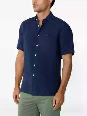 HACKETT LONDON Garment-dyed Linen Shirt